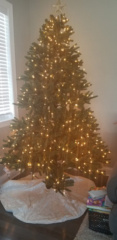 Artificial GE Pre-Lit Christmas Tree Purchased c. 2016 From Home Depot ...