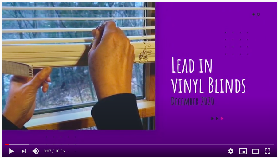 New #TenMinutesWithTamara video! Testing for Lead in vinyl blinds in a ...