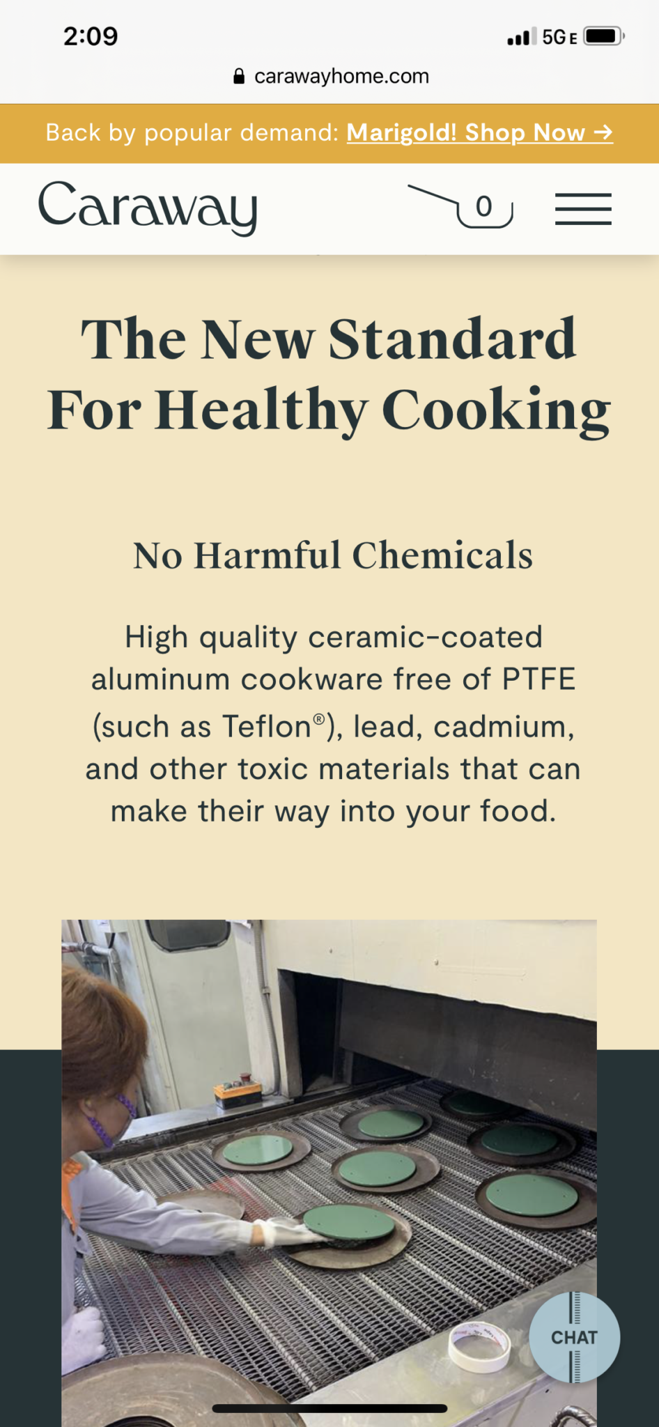 Caraway "cookware without the chemicals" positive for 20 metals ...