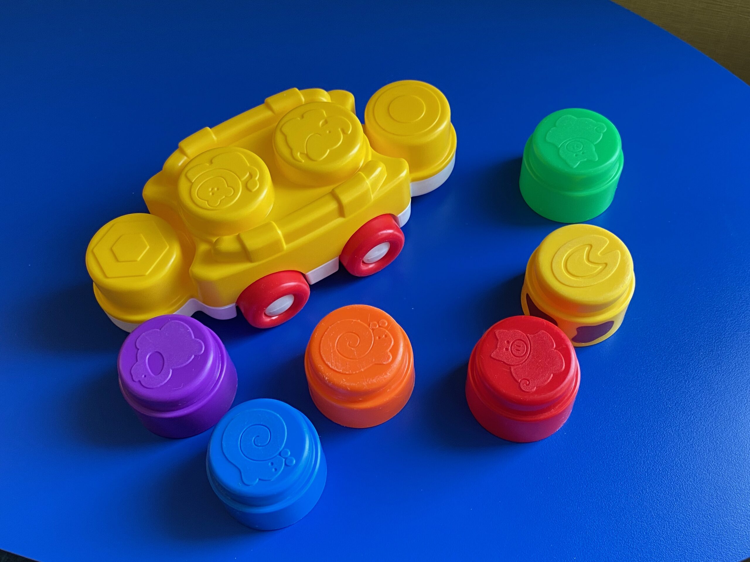 1997 Made in Mexico Vintage Fisher Price Stacking Car Toy with Animals ...