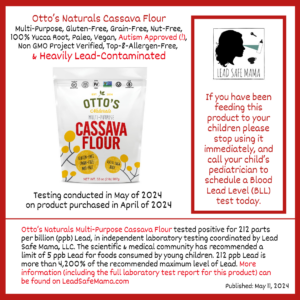 Cassava Testing: Otto's Naturals Multi-Purpose Cassava Flour Tested for ...