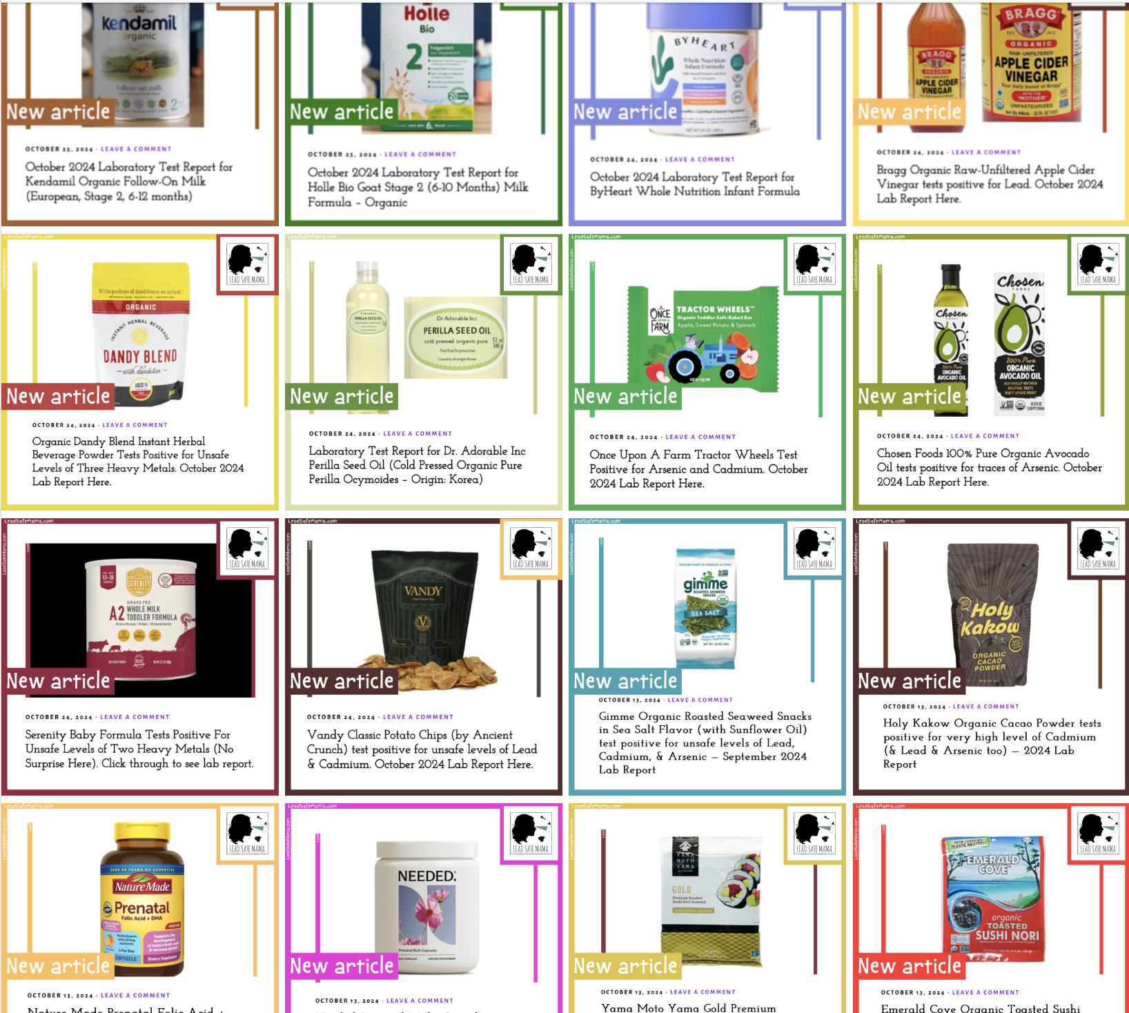 Lead Safe Mama, LLC's Laboratory Testing Landing Page