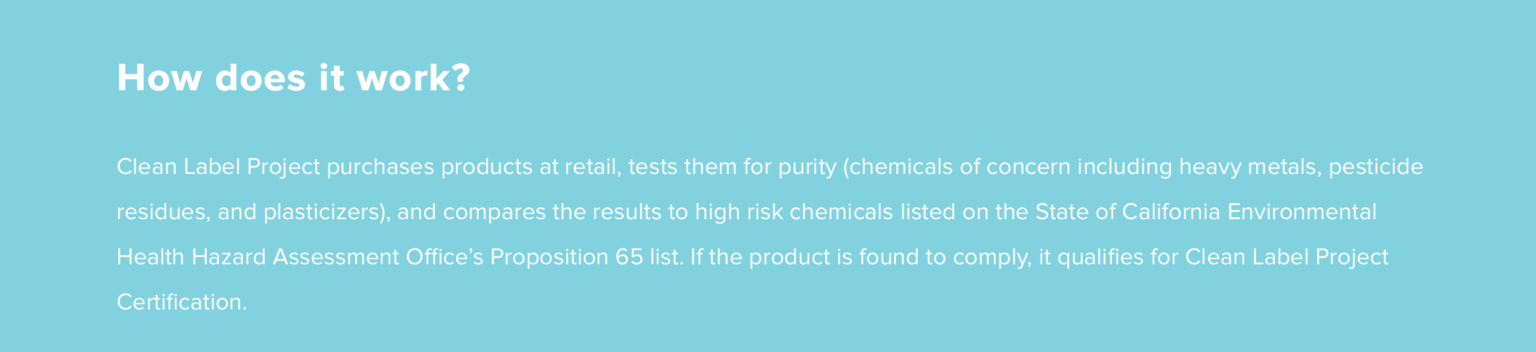 Why are Clean Label Project Purity Award "winning" products testing ...