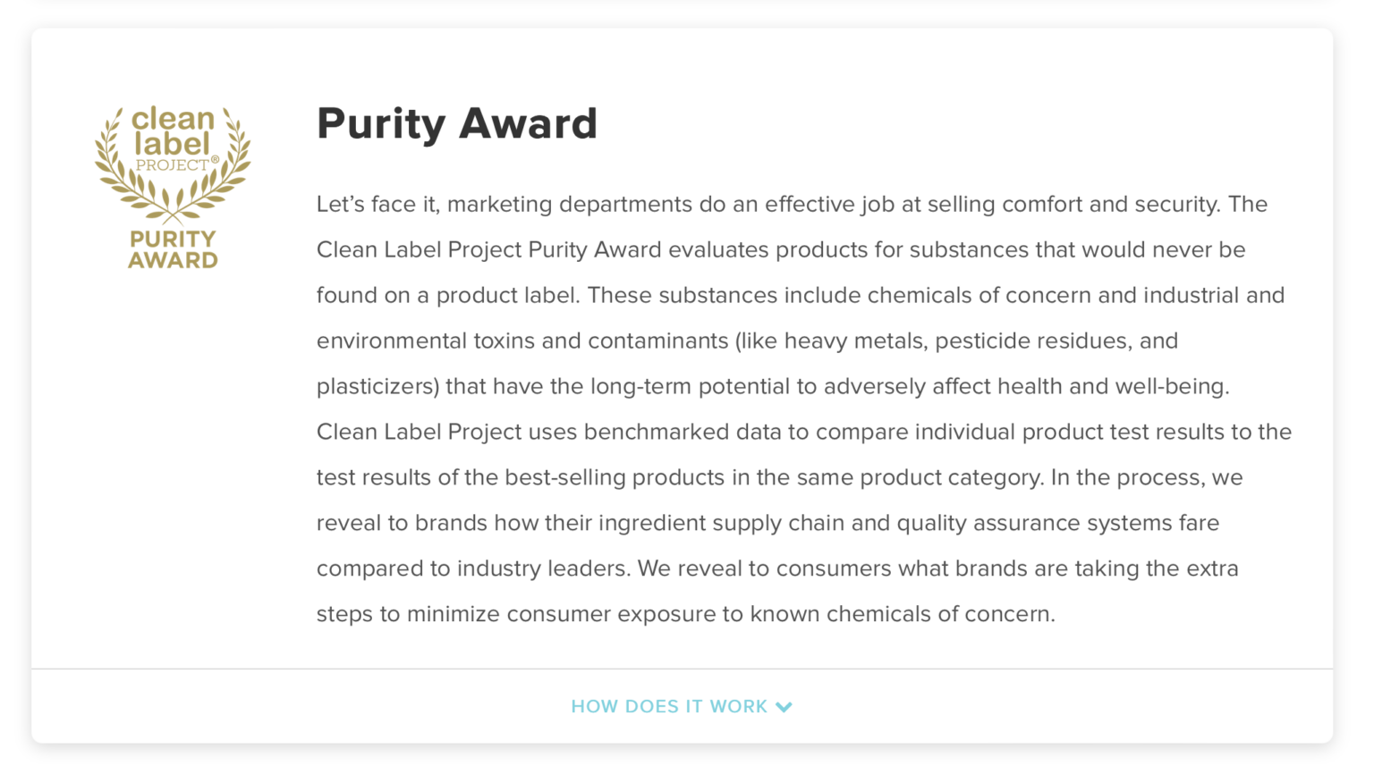 Why are Clean Label Project Purity Award "winning" products testing ...