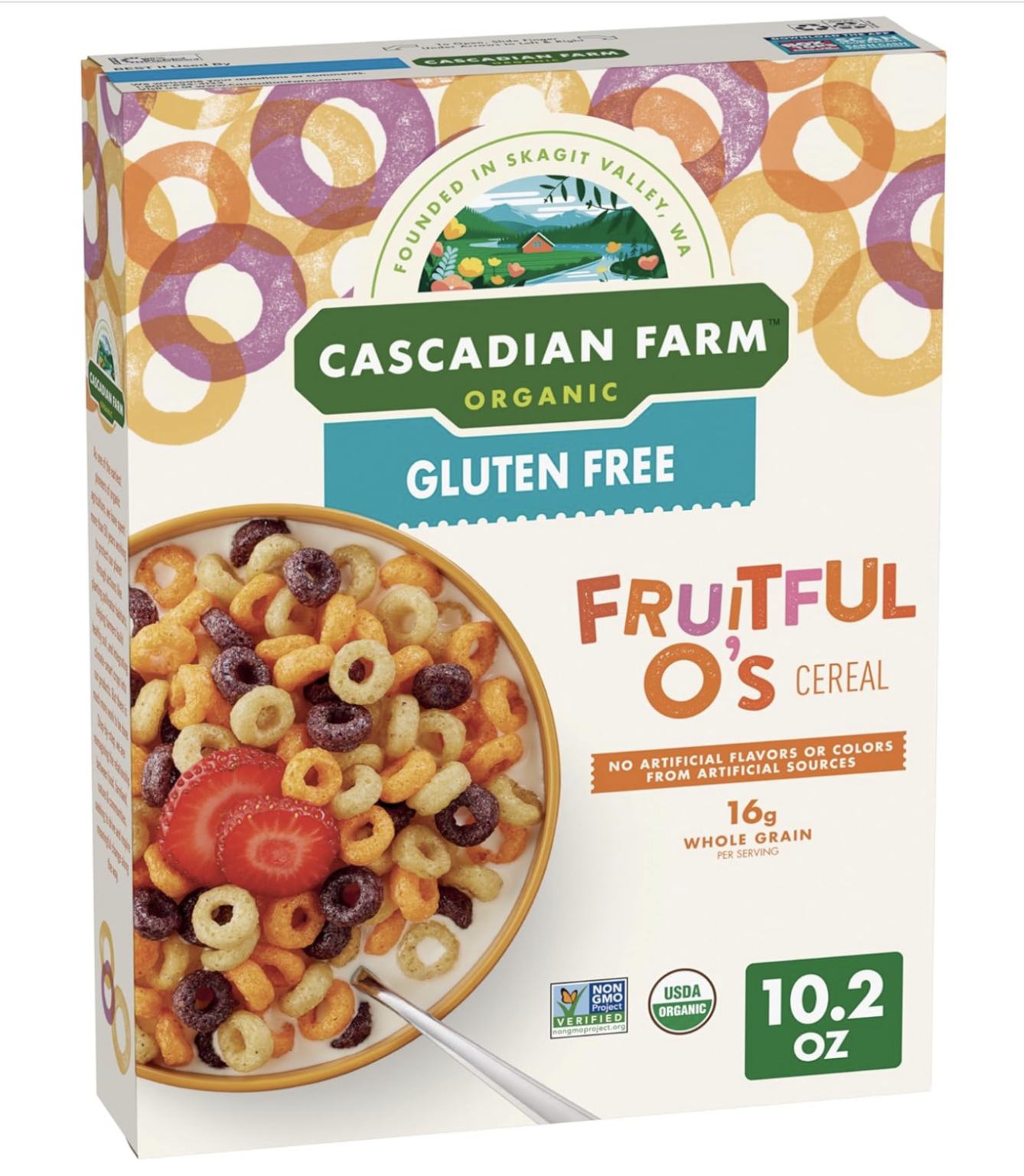 Cascadian Farm Organic Gluten Free Fruitful O's (General Mills) tests ...