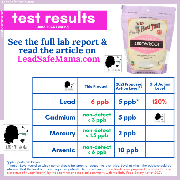 Bob's Red Mill Arrowroot Flour (aka Arrowroot Starch) tests positive ...