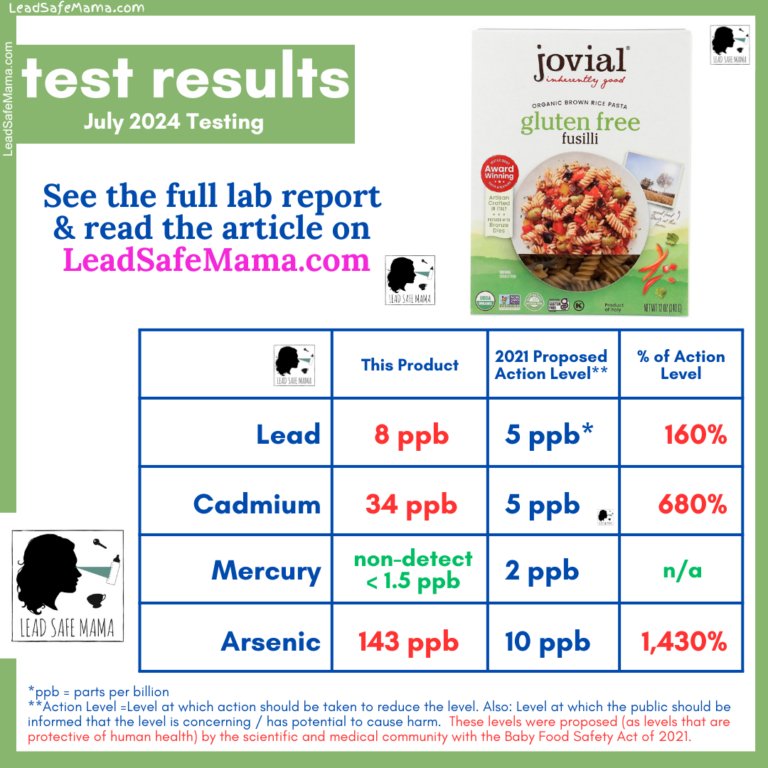 Jovial Organic Brown Rice Pasta (Italy) tests positive for unsafe ...