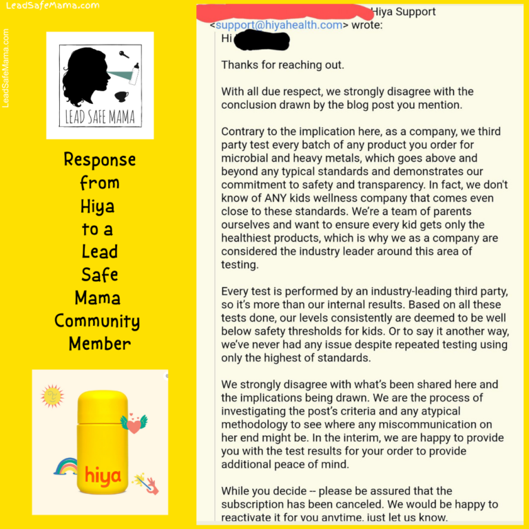 Hiya responds to Lead, Cadmium, & Arsenic findings in their Kids Daily ...