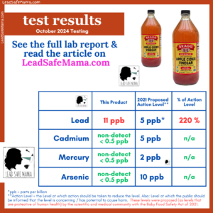 Bragg Organic Raw-Unfiltered Apple Cider Vinegar tests positive for ...