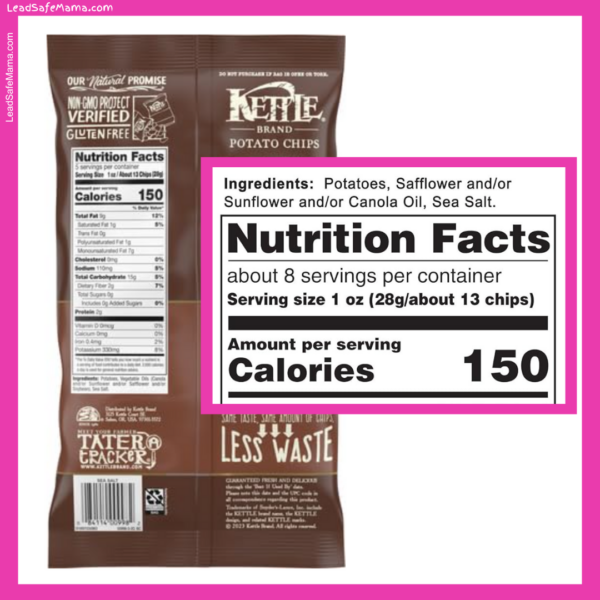 Are your potato chips safe for kids to eat? Probably not (if you are ...