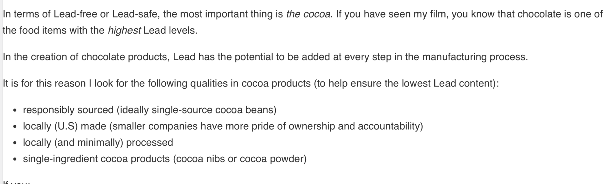 Holy Kakow Organic Cacao Powder tests positive for very high level of ...
