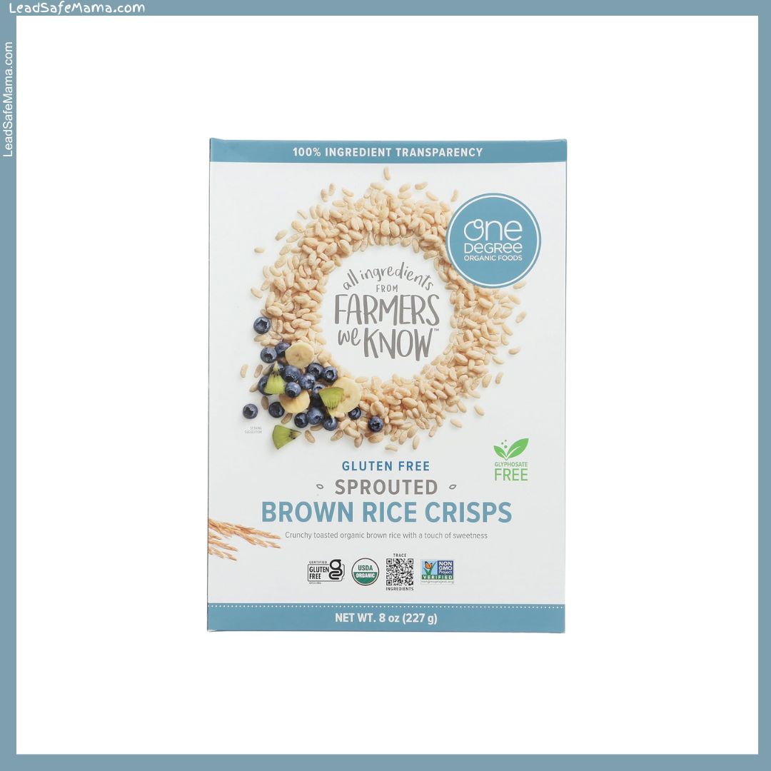 One Degree Organic Gluten Free Sprouted Brown Rice Crisps Test Positive ...