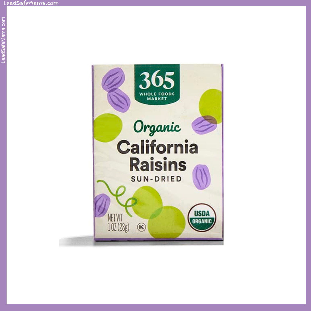 365 Whole Foods Market Organic California Sun-Dried Raisins: 2024 Lab ...