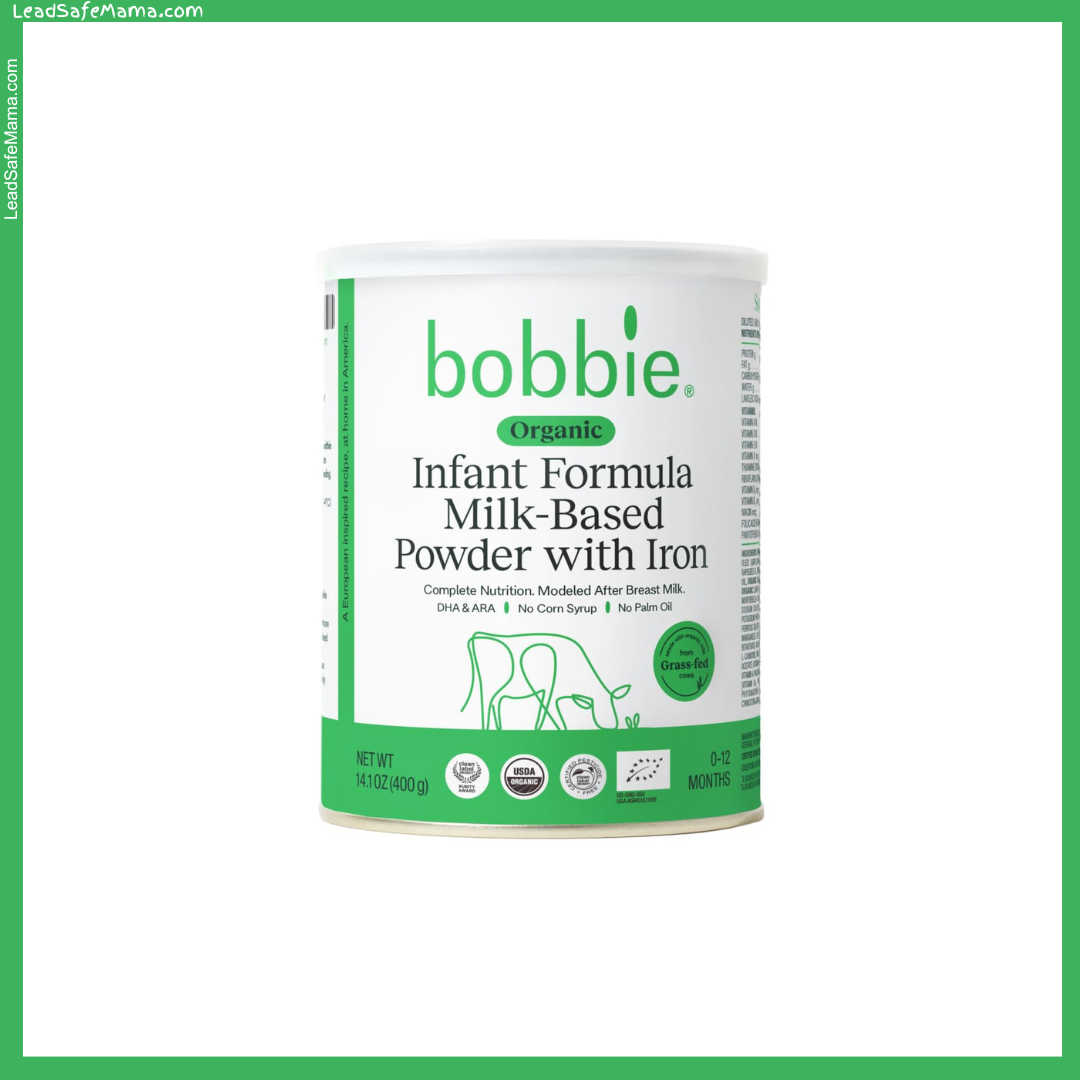 Bobbie Organic Infant Formula Milk-Based Powder with Iron, Green and ...