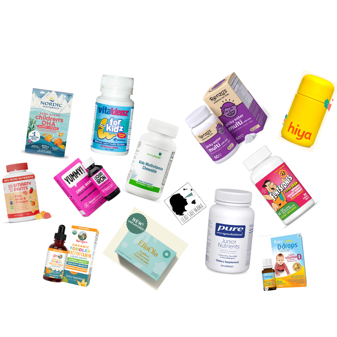 Chart Comparing the Toxicant Profiles of 12 Popular Children's Vitamins ...