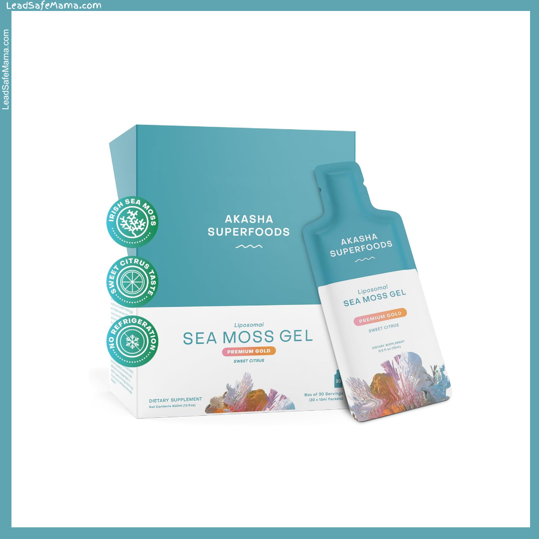 Akasha Superfoods Liposomal Sea Moss Gel (Premium Gold in Sweet Citrus ...