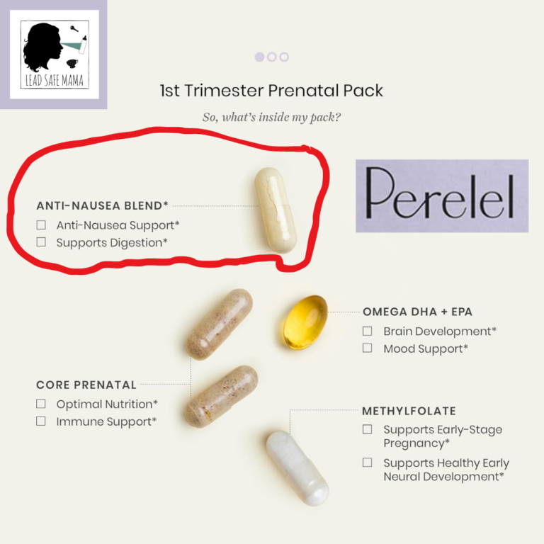Perelel 1st Trimester Prenatal Pack Anti-Nausea Blend (Light Yellow ...