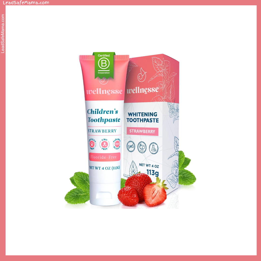 Wellnesse Children's Fluoride-Free Toothpaste (in Strawberry Flavor ...