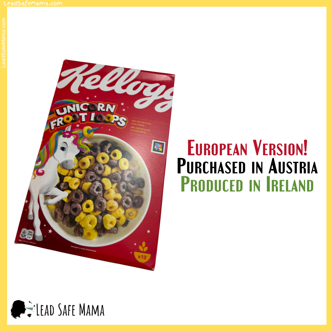 Testing European Kellogg's Unicorn Froot Loops for Lead, Cadmium ...