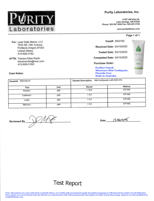 Testing Miessence Mint Toothpaste (Fluoride-free, Made in Australia ...