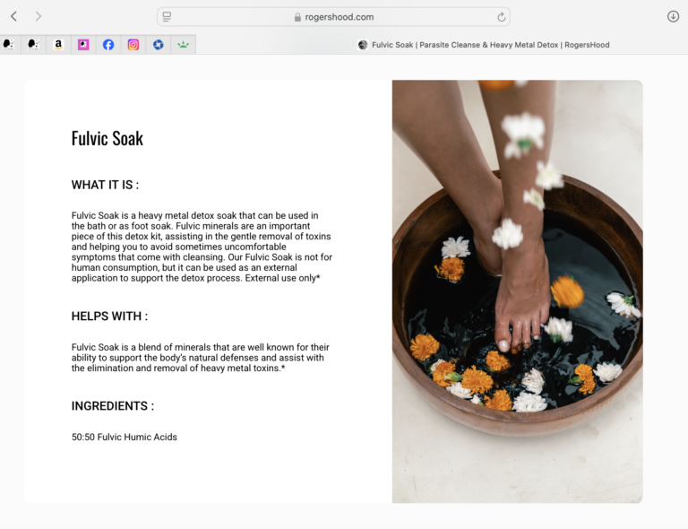 RogersHood Apothecary Fulvic Soak Tests Positive for Dangerous Levels ...
