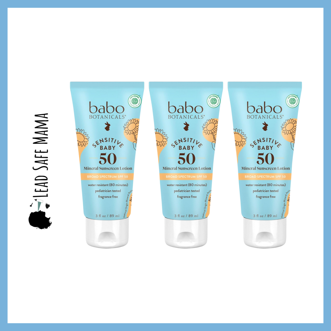 "EWG Verified" Babo Botanicals Sensitive Baby SPF 50 Sunscreen Tests ...