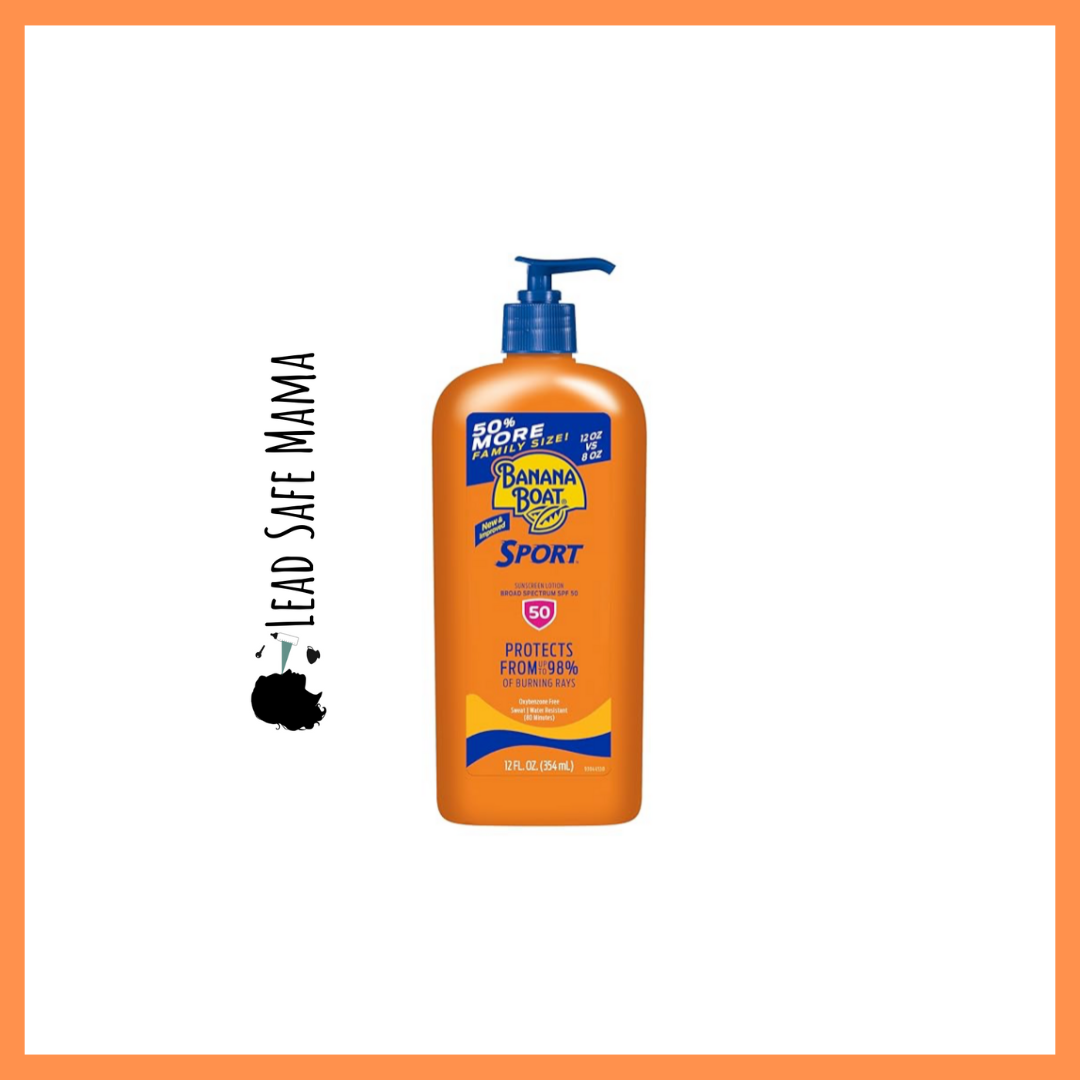 Testing Banana Boat Sport Sunscreen (SPF 50) for Lead, Cadmium, Mercury ...