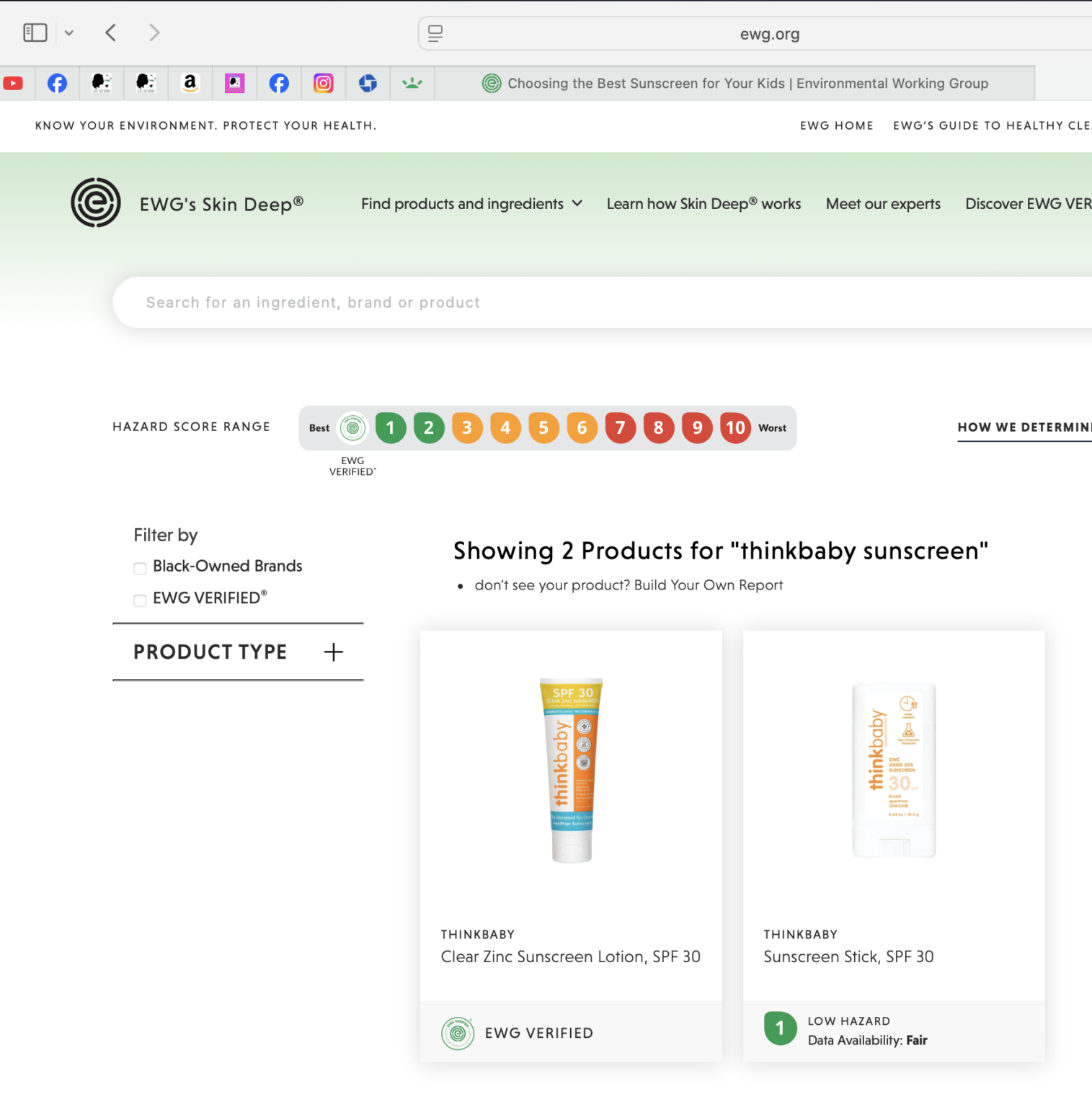 ThinkBaby Sunscreen (SPF 50) Found to Have Significant Lead ...