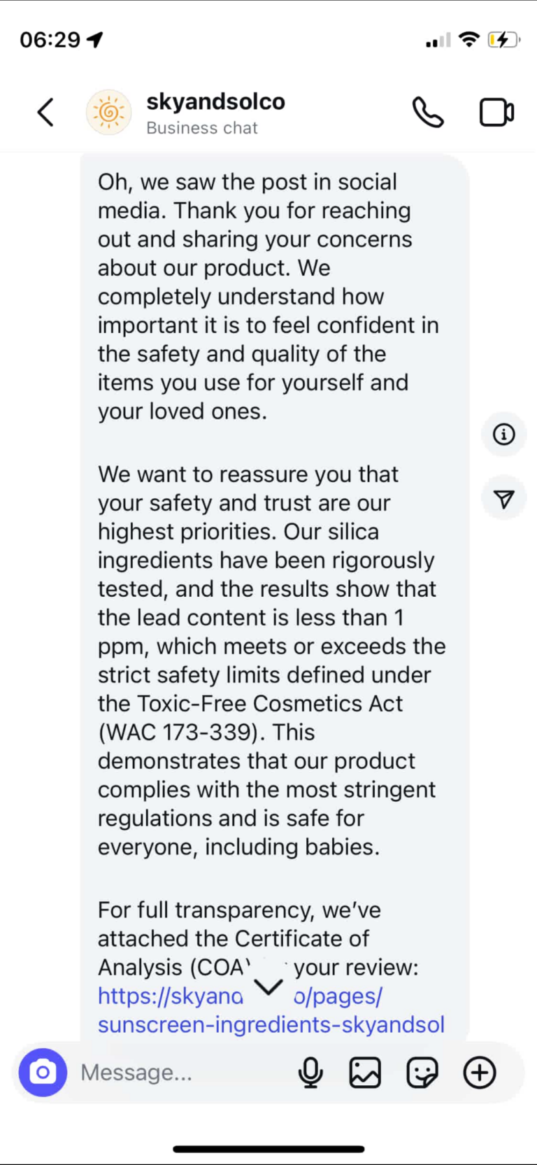 Sky & Sol Face & Body Sunscreen (SPF 50)— "Made with Edible Ingredients ...