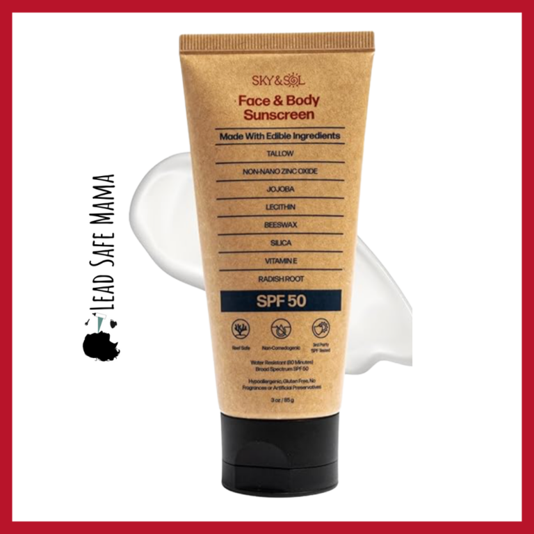 Sky & Sol Face & Body Sunscreen (SPF 50)— "Made with Edible Ingredients ...