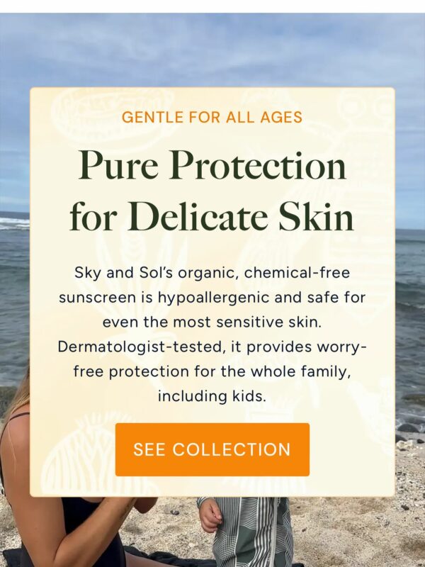 Sky & Sol Face & Body Sunscreen (SPF 50)— "Made with Edible Ingredients ...
