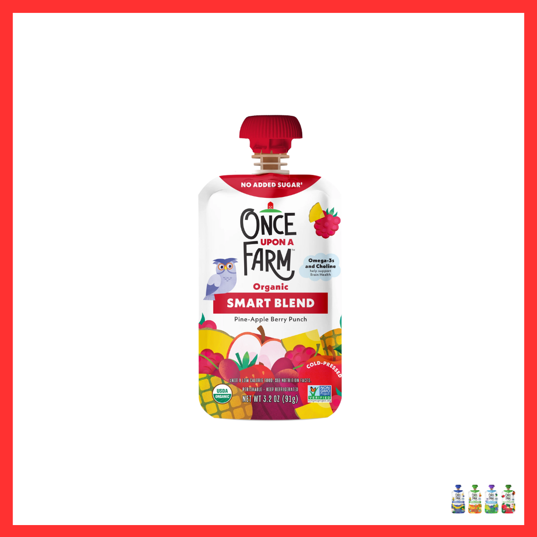 Testing Once Upon A Farm Organic Smart Blend (in Pine-Apple Berry Punch ...