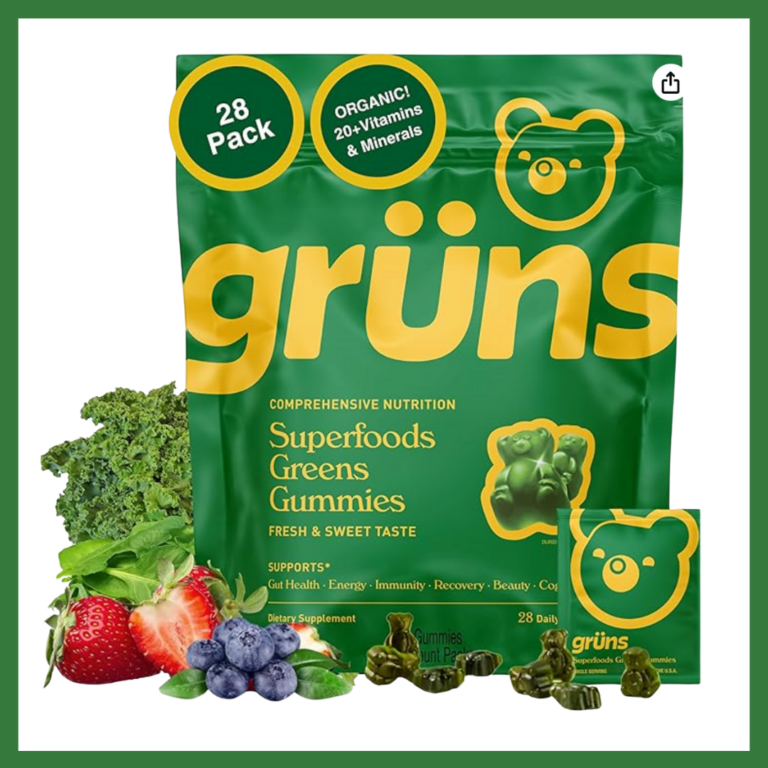 Testing Grüns Organic Comprehensive Nutrition Superfoods Greens Gummies ...