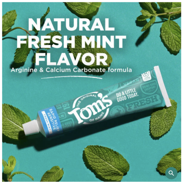Testing Tom's of Maine Natural Fresh Mint Flavor Fluoride-Free Rapid ...